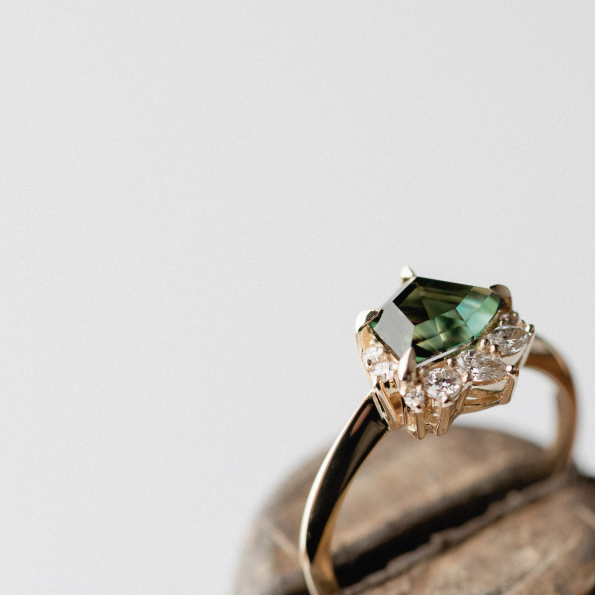 Irregular Cluster of Sapphire & Diamond – Laher