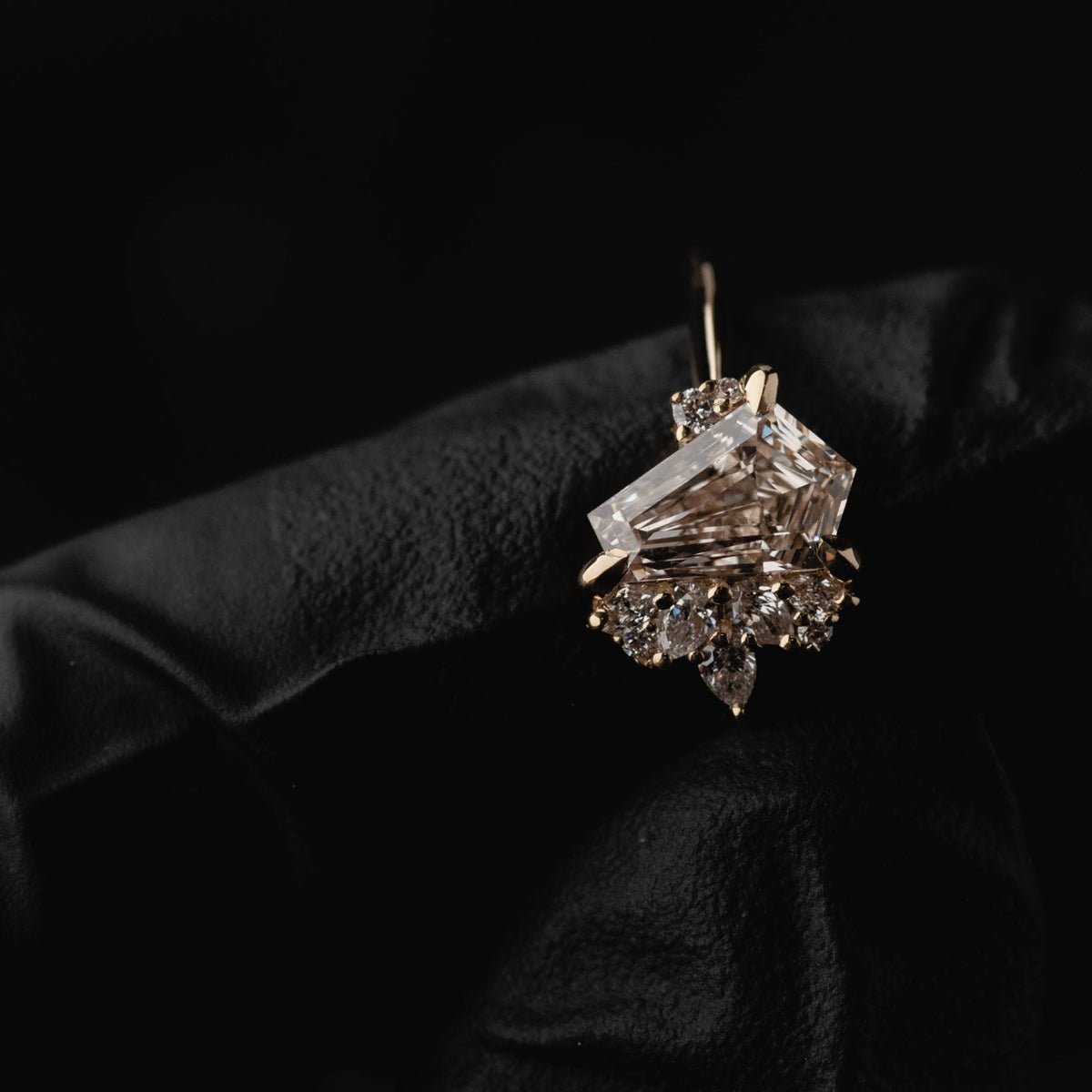 Irregular Cluster of Champagne Diamond – Laher