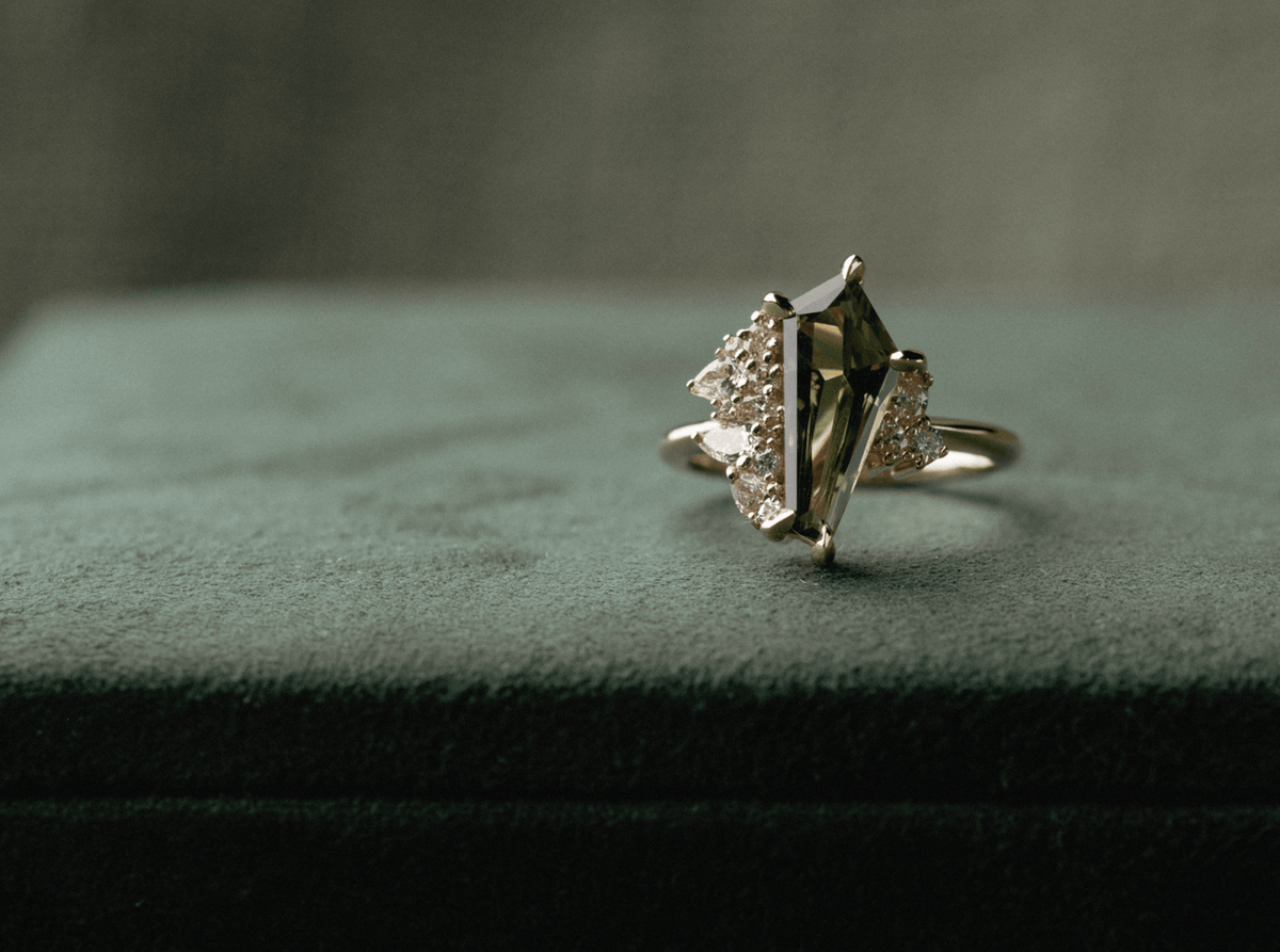 Irregular Cluster of Sapphire & Diamond – Laher